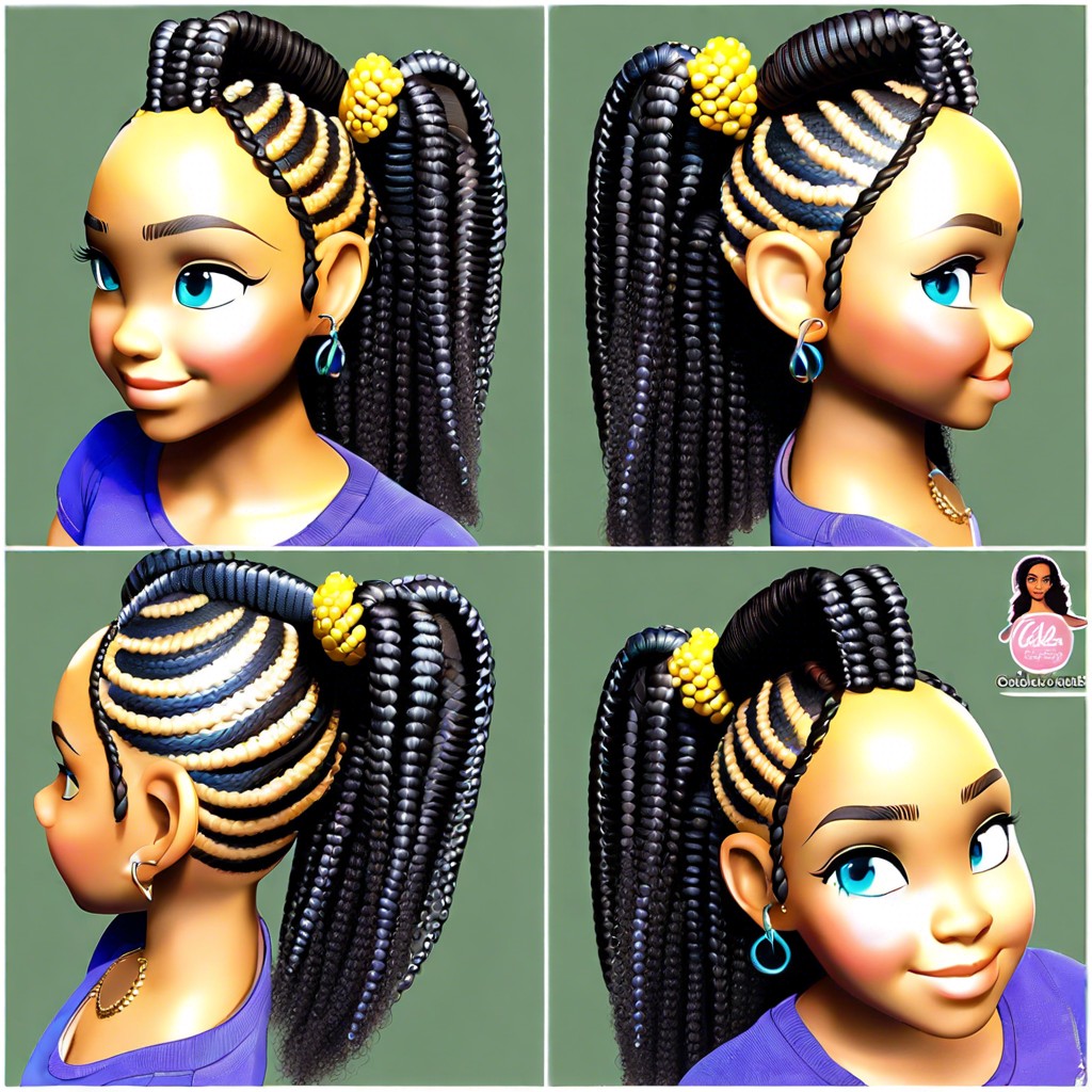 15 Creative Half Cornrows Half Curls Hairstyles to Try Now – Burst of Style