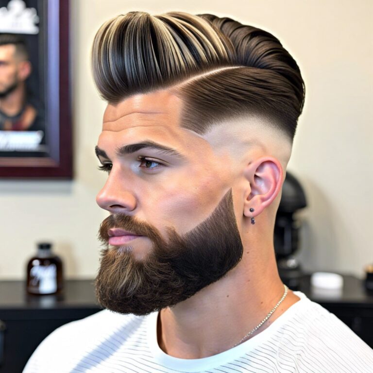 15 Stylish Middle Part with Burst Fade Haircut Ideas – Burst of Style