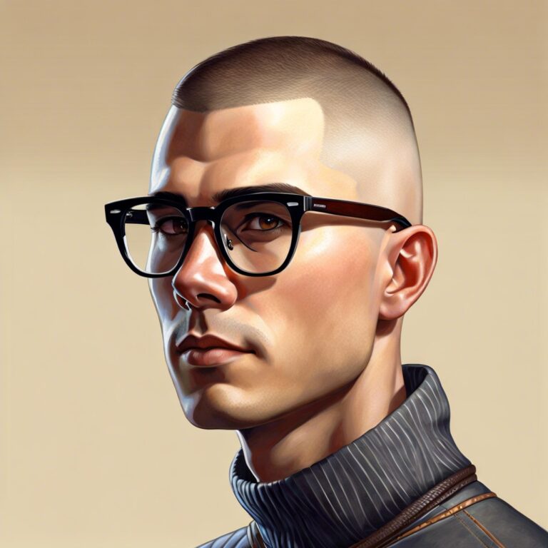 15 Buzzcut with Glasses Ideas for a Stylish Look – Burst of Style