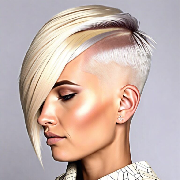 Elegantes Buzz Cut Blonde Haare Fotos